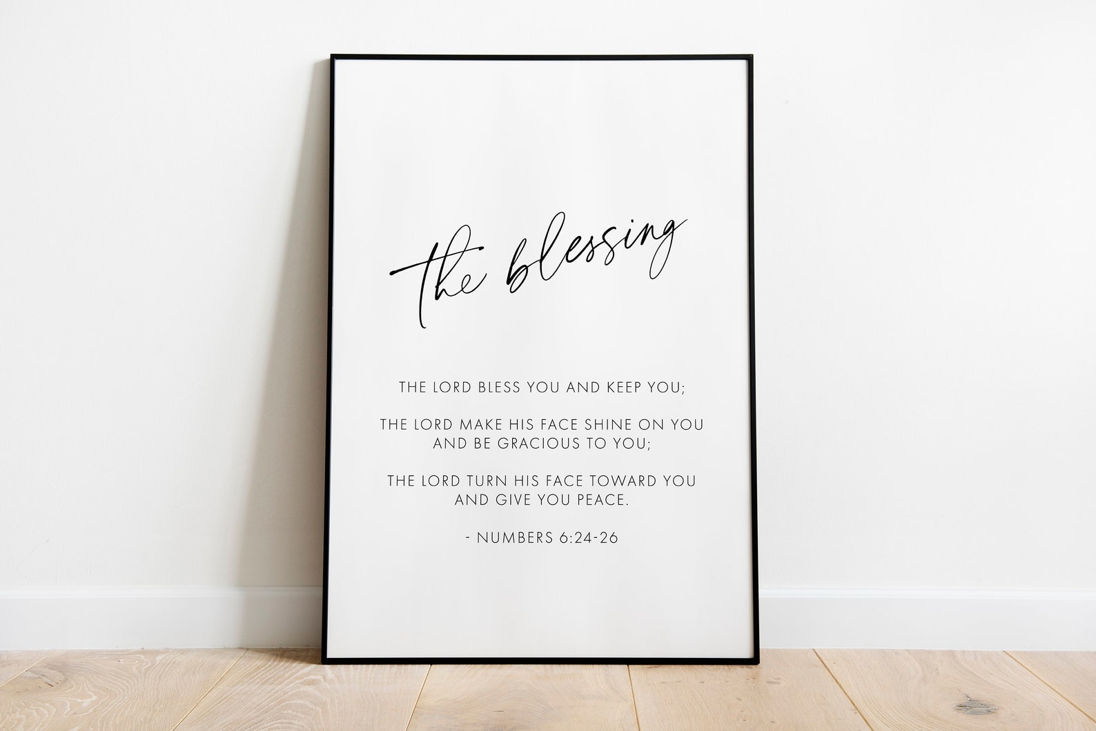 The Blessing, Numbers 6:24-26, Modern Christian Art, Aesthetic Verse ...
