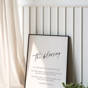 The Blessing, Numbers 6:24-26, Modern Christian Art, Aesthetic Verse ...
