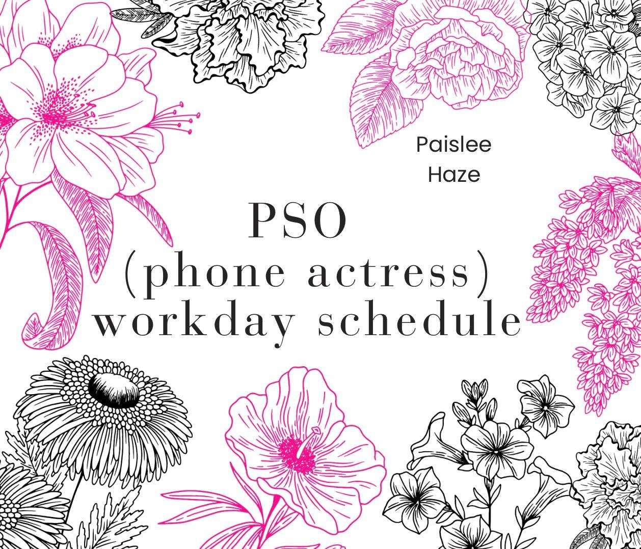 PSO phone Actress Workday Schedule Niteflirt Sextpanther Talktome ...