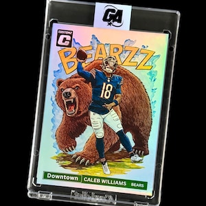 Caleb Williams Collectible Art Trading Card - Downtown Style | Bears - Etsy