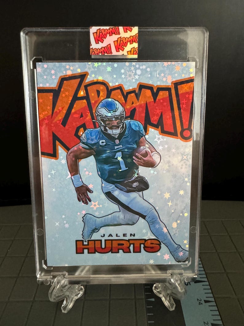 Jalen Hurts Kabaam Novelty Trading Card Philadelphia Eagles Holographic ...