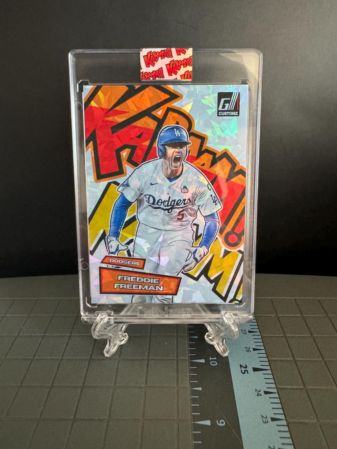 Freddy Freeman Kabaam! Gold Novelty Trading Card | Los Angeles Dodgers ...