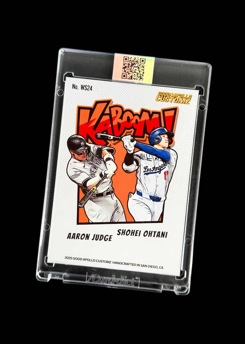 Shohei Ohtani/aaron Judge Collectible Art Trading Card - Kaboom Style | Dodgers/yankees - Etsy