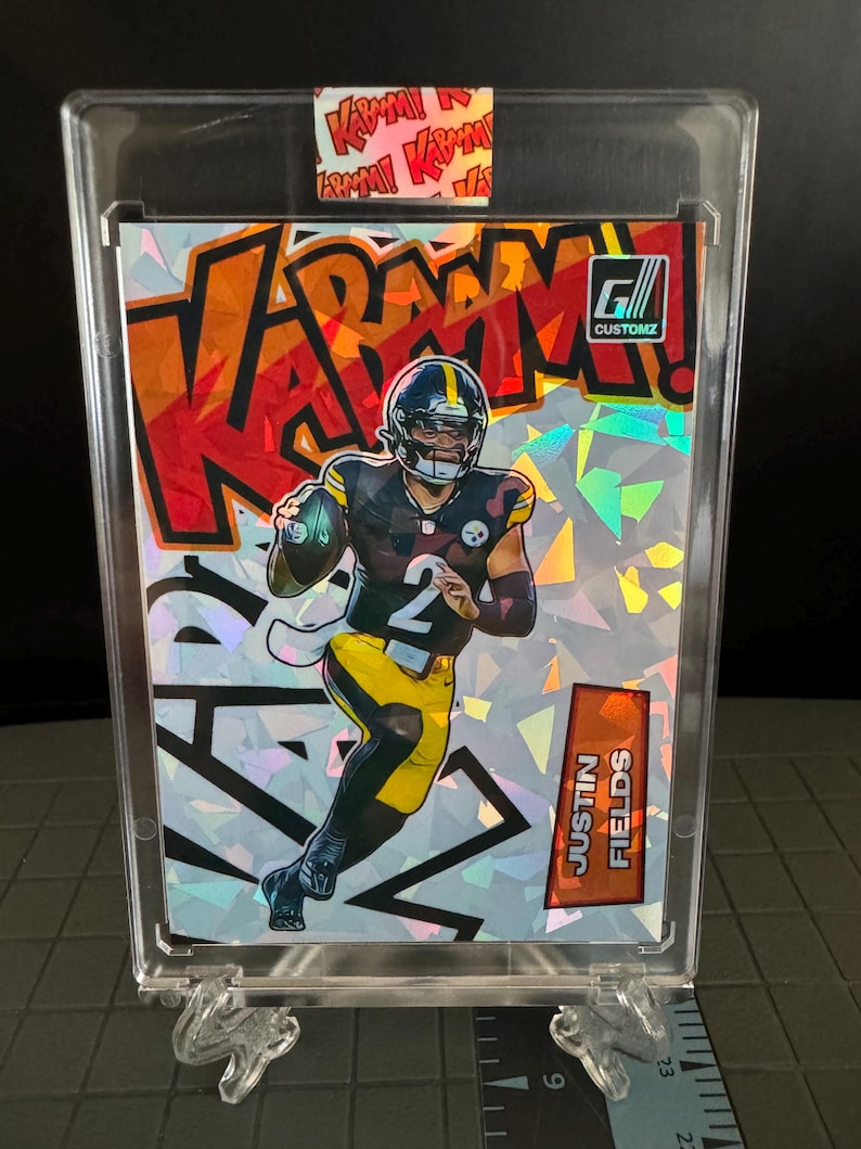 Justin Fields Kabaam Series 2 Novelty Trading Card Pittsburgh Steelers ...