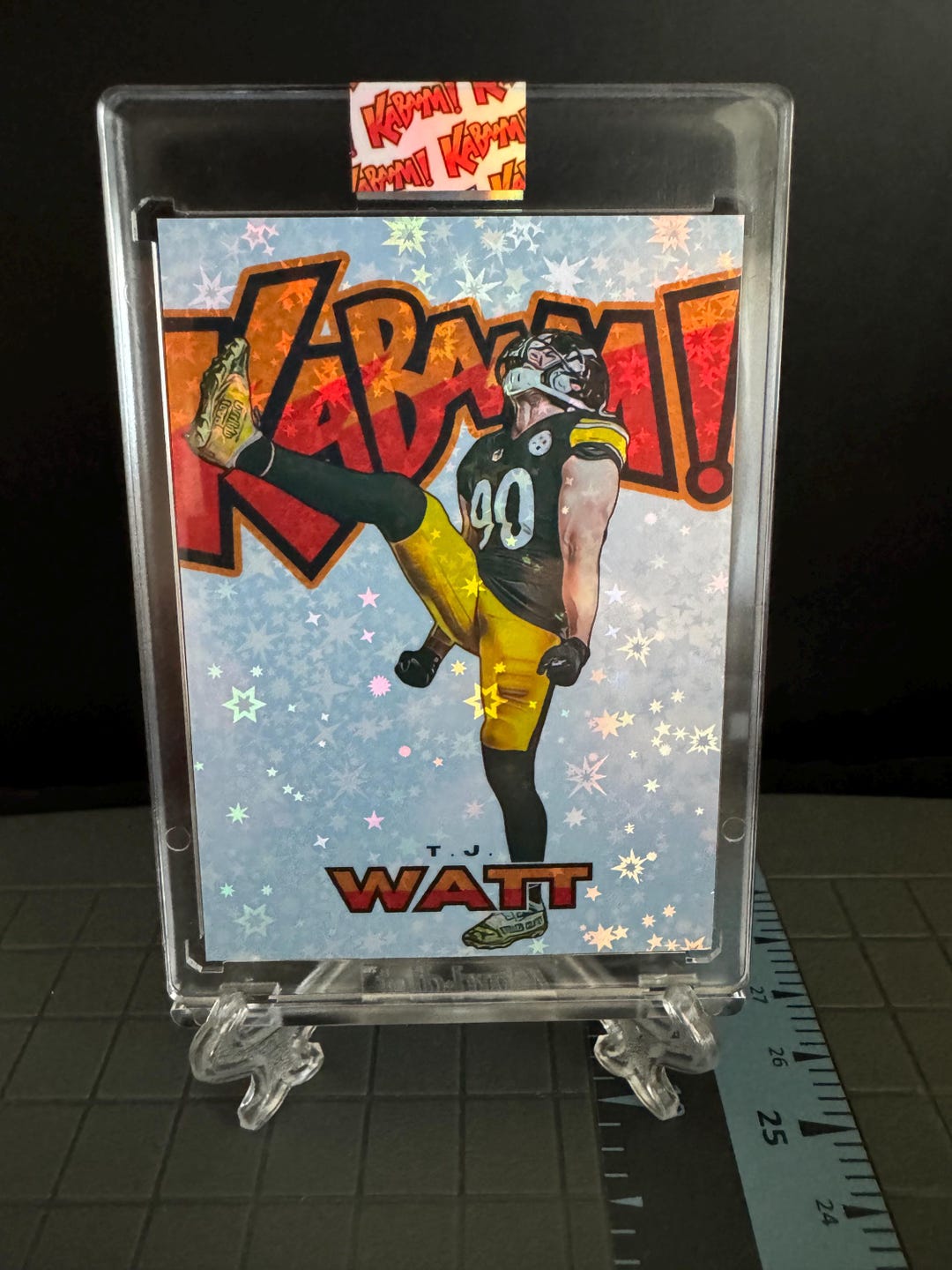 T.J. Watt Kabaam! Novelty Trading Card | Pittsburgh Steelers ...