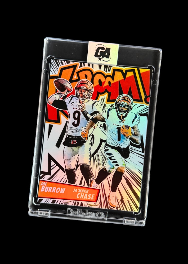 Joe Burrow/ja’marr Chase Collectible Art Trading Card - Kaboom Style ...