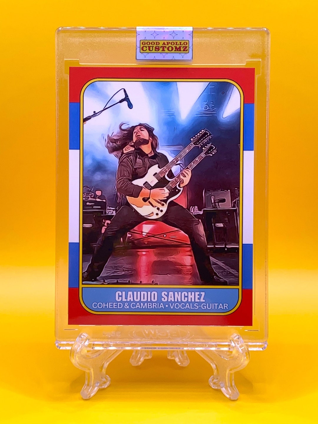 Claudio Sanchez Retro Trading Card /33 With Stand Included Coheed and Cambria - Etsy