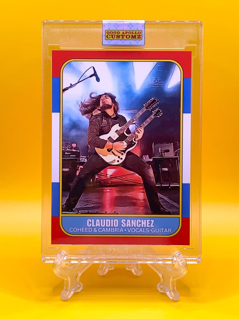 Claudio Sanchez Retro Trading Card /33 With Stand Included Coheed and ...