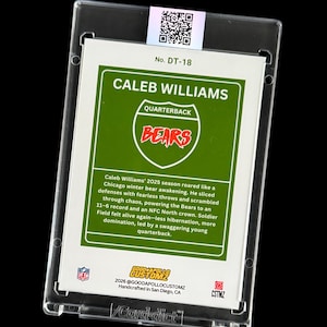 Caleb Williams Collectible Art Trading Card - Downtown Style | Bears - Etsy