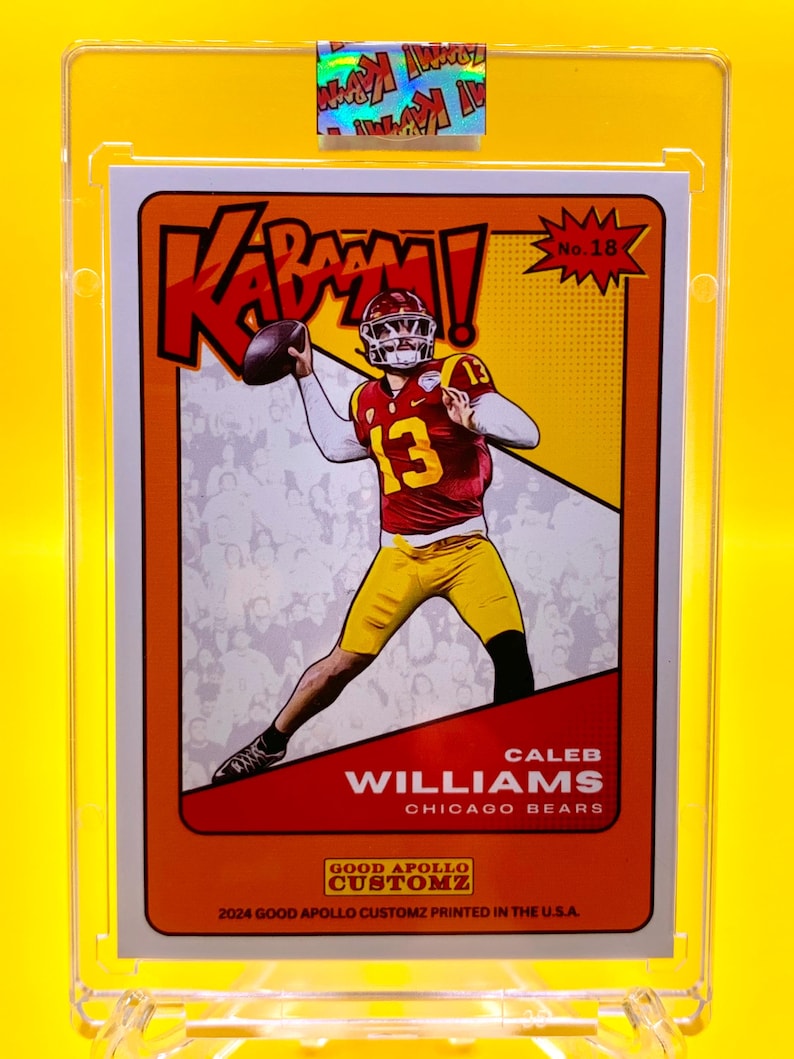 Caleb Williams Kabaam Trading Card Chicago Bears Rookie Holographic - Etsy