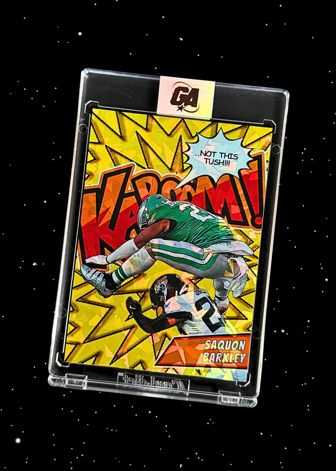 Saquon Barkley Custom Made Kaboom Style Trading Card Philadelphia