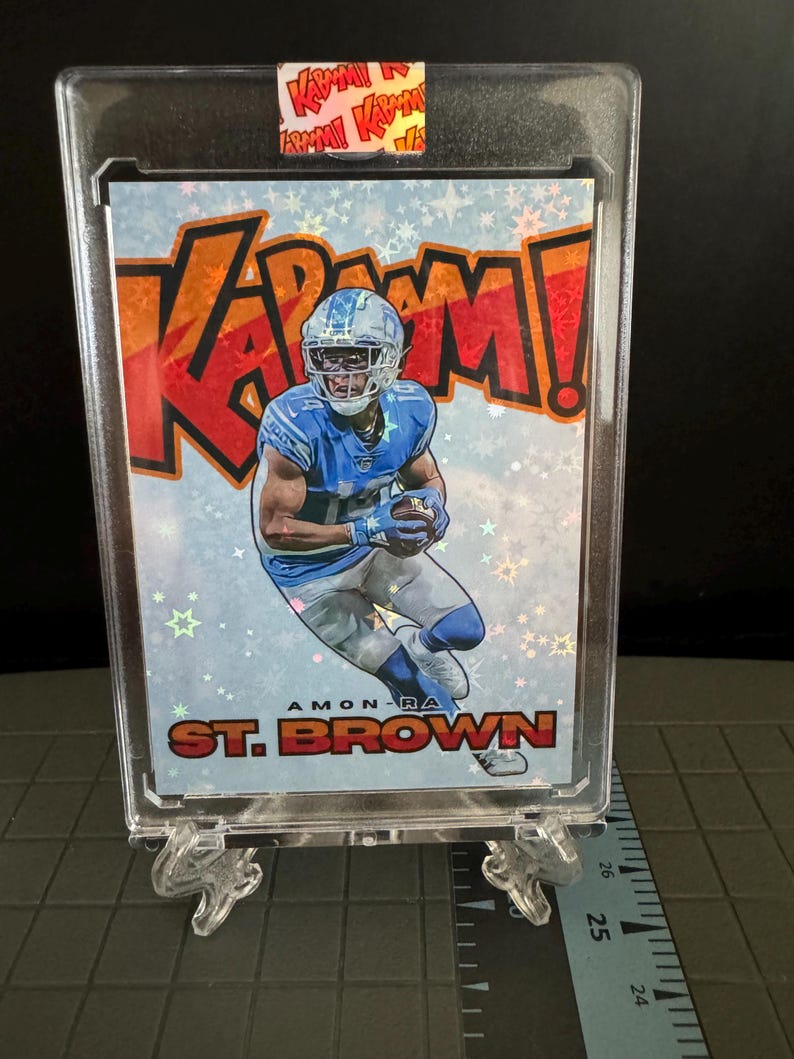 Amon-ra St. Brown Kabaam! Novelty Trading Card | Detroit Lions ...