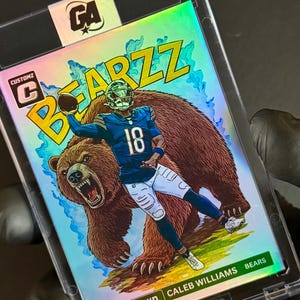 Caleb Williams Collectible Art Trading Card - Downtown Style | Bears - Etsy