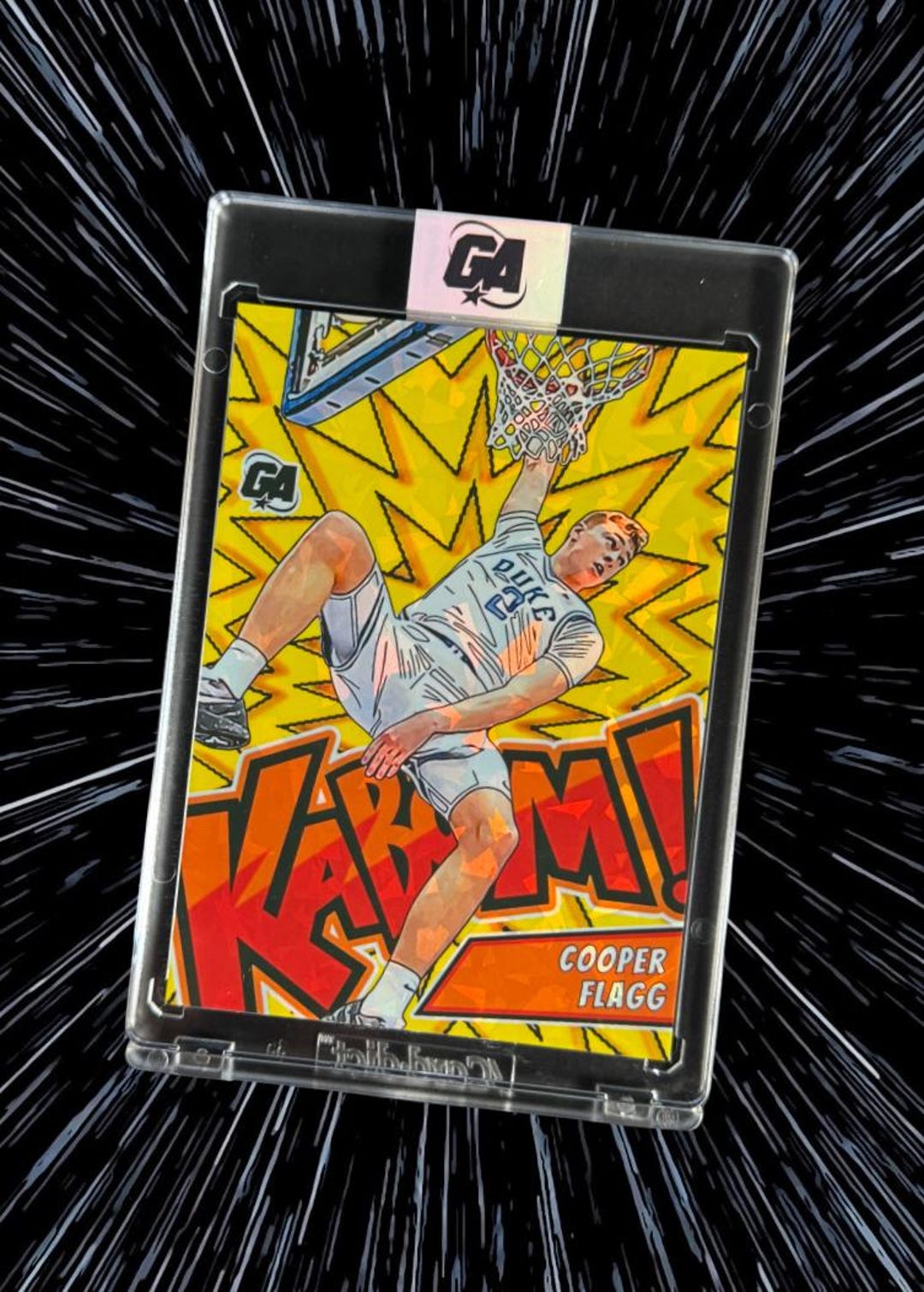 Cooper Flagg Custom Made Kaboom Style Trading Card | Duke | Holographic ...