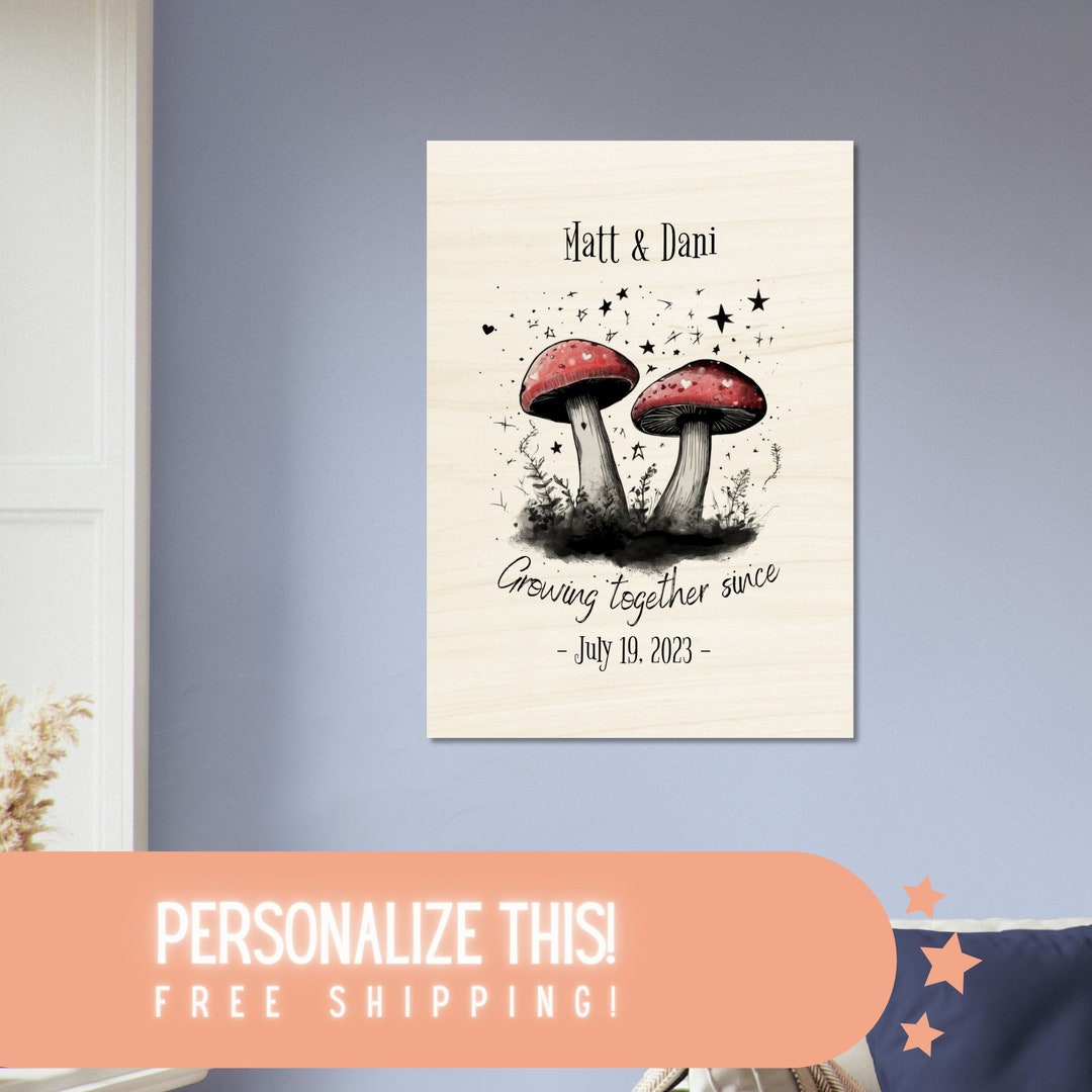 Personalized Wood Family Sign. Growing Together Since. Wedding Gift ...