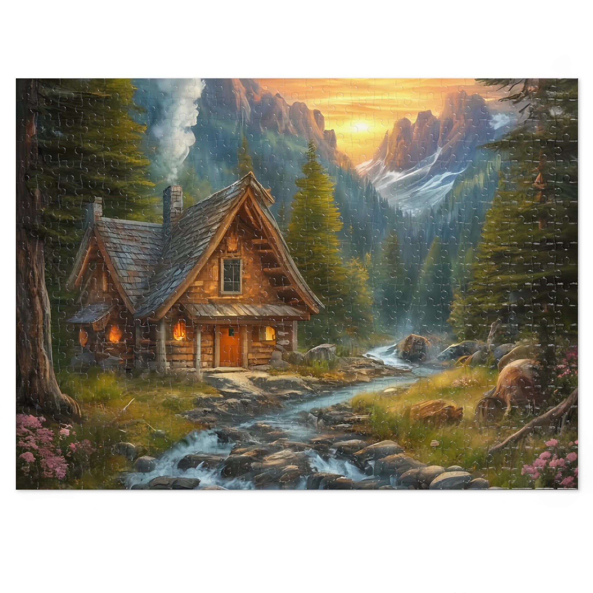 Cabin Jigsaw Puzzle 252, 500,1000-piece, 1000 Piece Jigsaw Puzzle ...