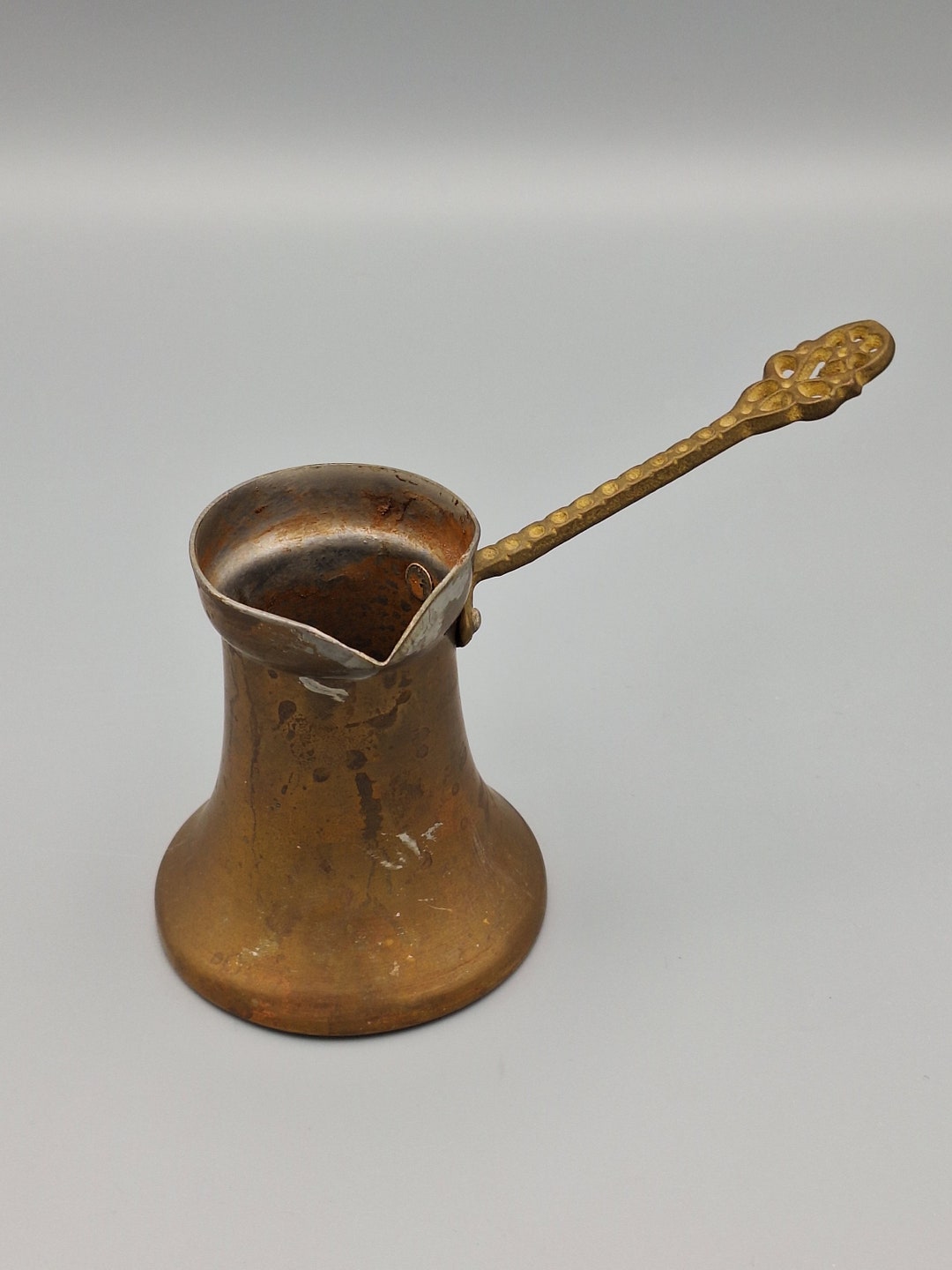 Vintage Brass Turkish Coffee Pot - Etsy