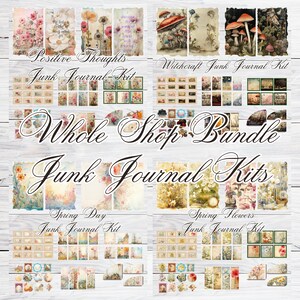 Lifetime Access Bundle Junk Journal Kits Whole Shop Bundle Women ...