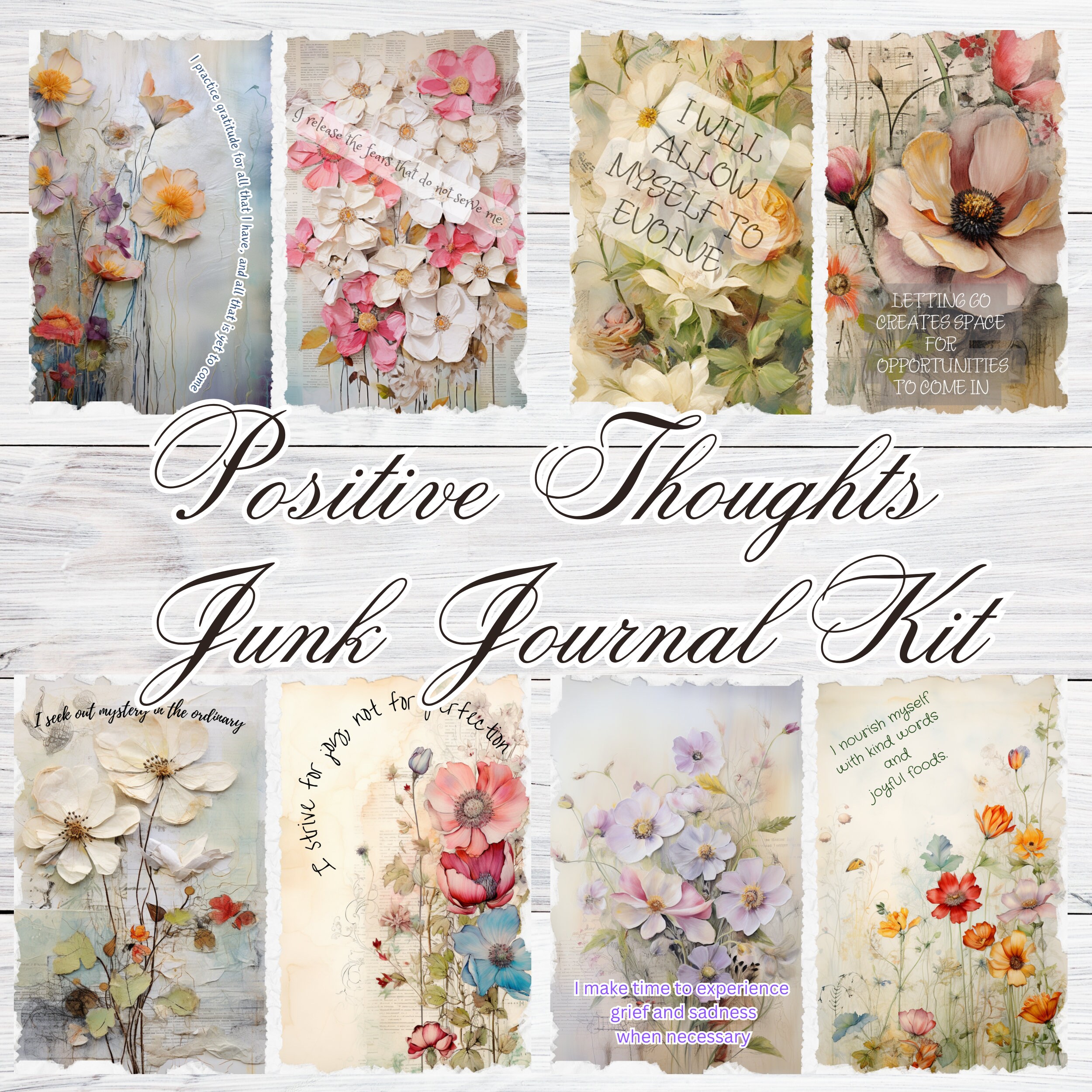 Positive Affirmation Junk Journal Self-love Affirmations Printables ...