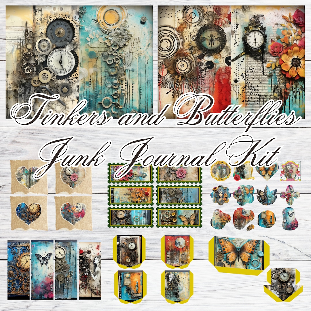 Junk Journal Kit Journaling Kits Junkjournaling Digital Printable ...