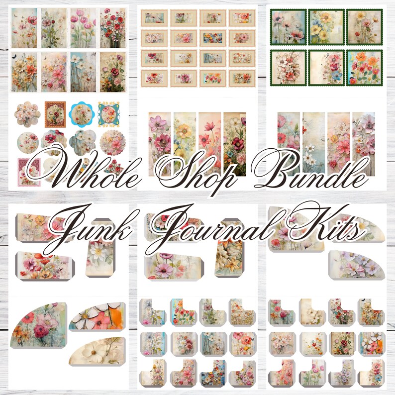 Lifetime Access Bundle Junk Journal Kits Whole Shop Bundle Women ...