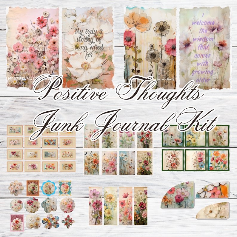Positive Affirmation Junk Journal Self-love Affirmations Printables ...
