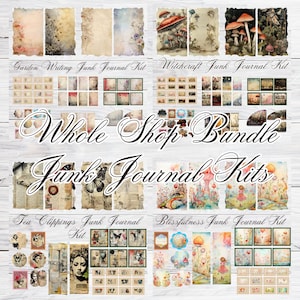 Lifetime Access Bundle Junk Journal Kits Whole Shop Bundle Women ...