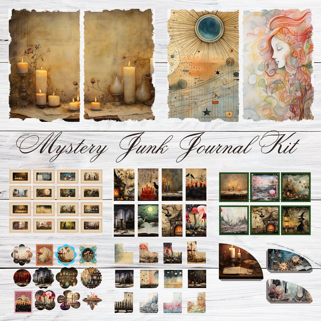 Mystery Junk Journal Kit Vintage Butterfly Ephemera Junkjournal Kits ...