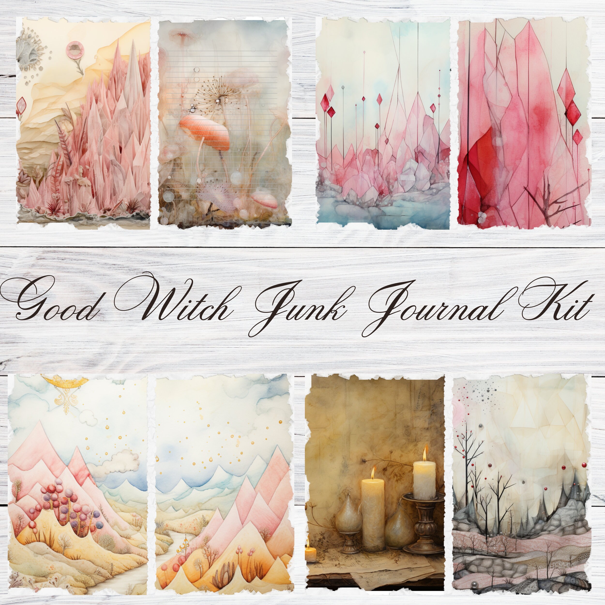 Witch Junk Journal Grimoire Kit Journaling Journalkit Junkjournal ...