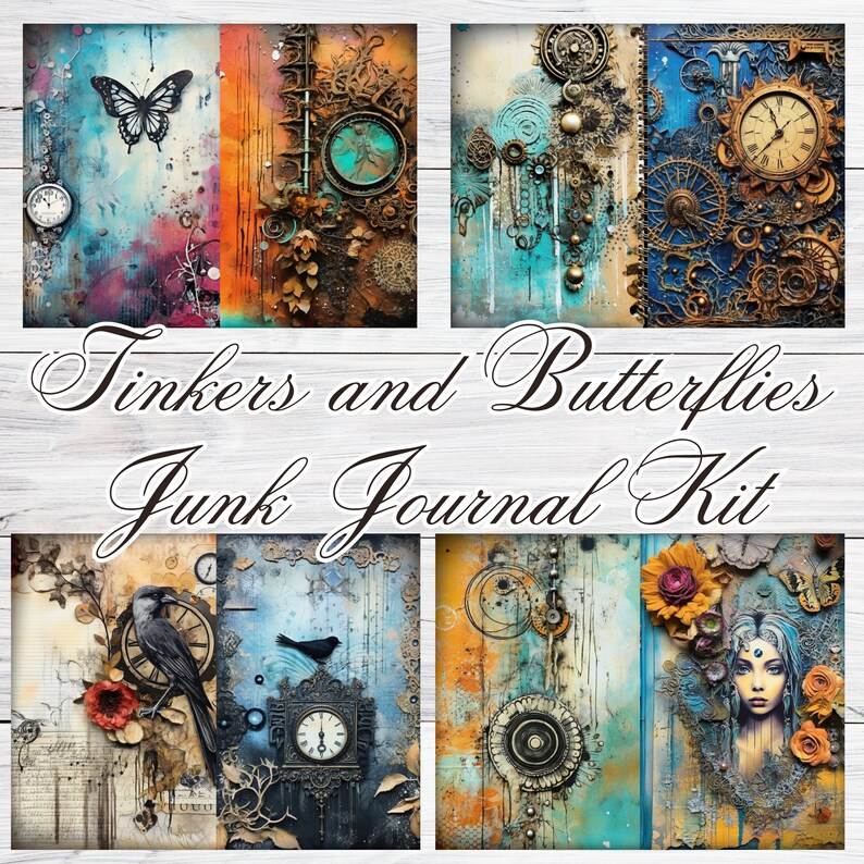Junk Journal Kit Journaling Kits Junkjournaling Digital Printable ...