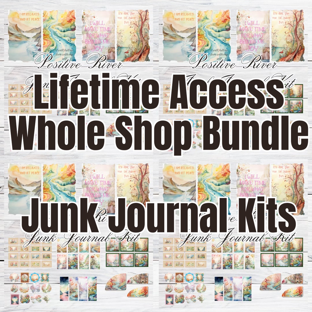 Lifetime Access Bundle Junk Journal Kits Whole Shop Bundle Women ...