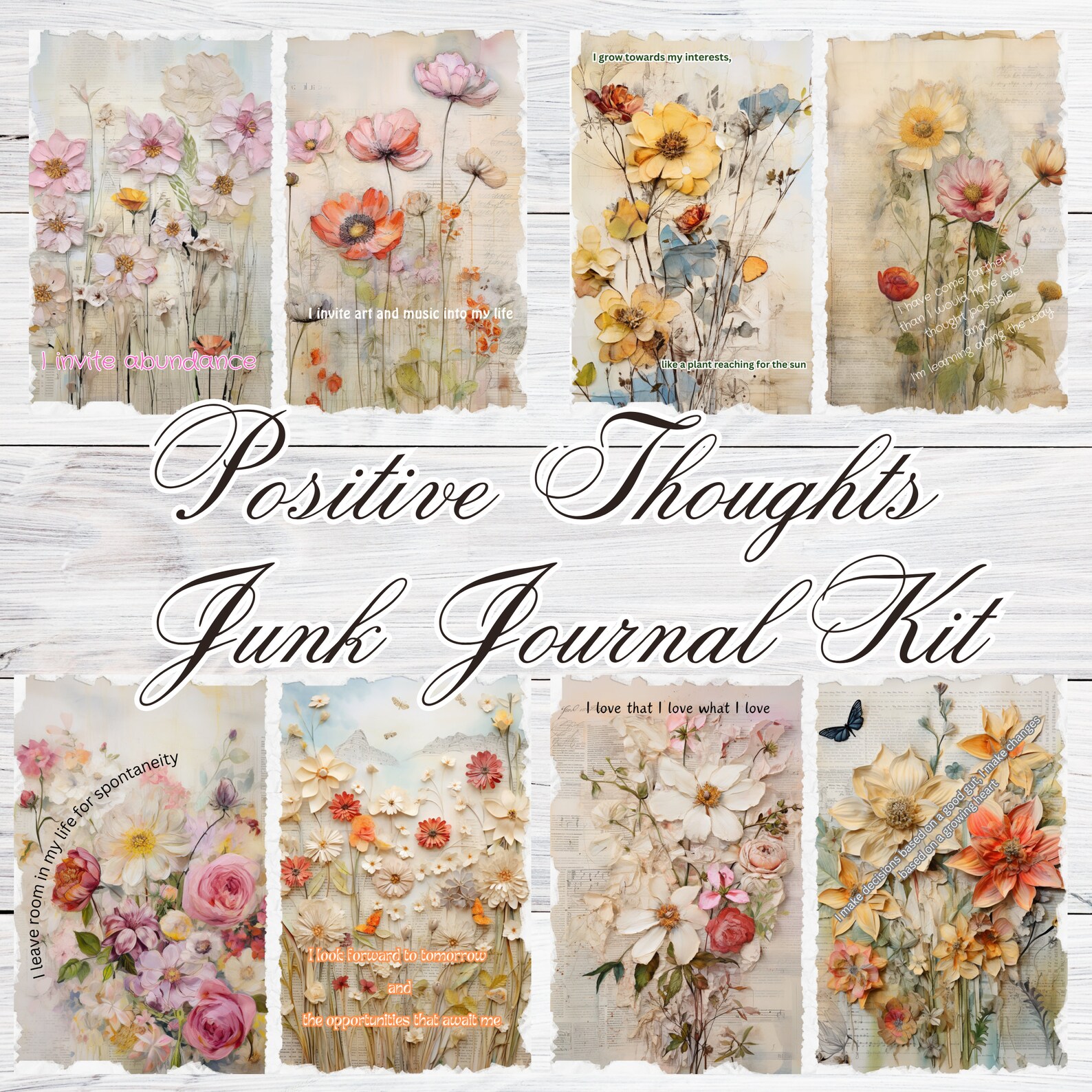 Positive Affirmation Junk Journal Self-love Affirmations Printables ...