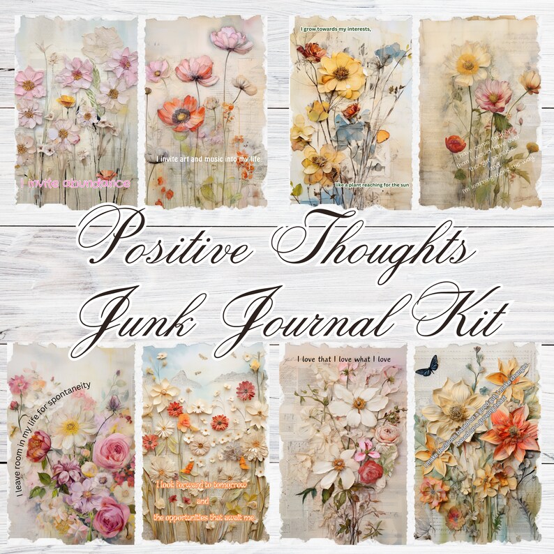 Positive Affirmation Junk Journal Self-love Affirmations Printables ...