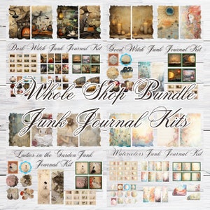 Lifetime Access Bundle Junk Journal Kits Whole Shop Bundle Women ...