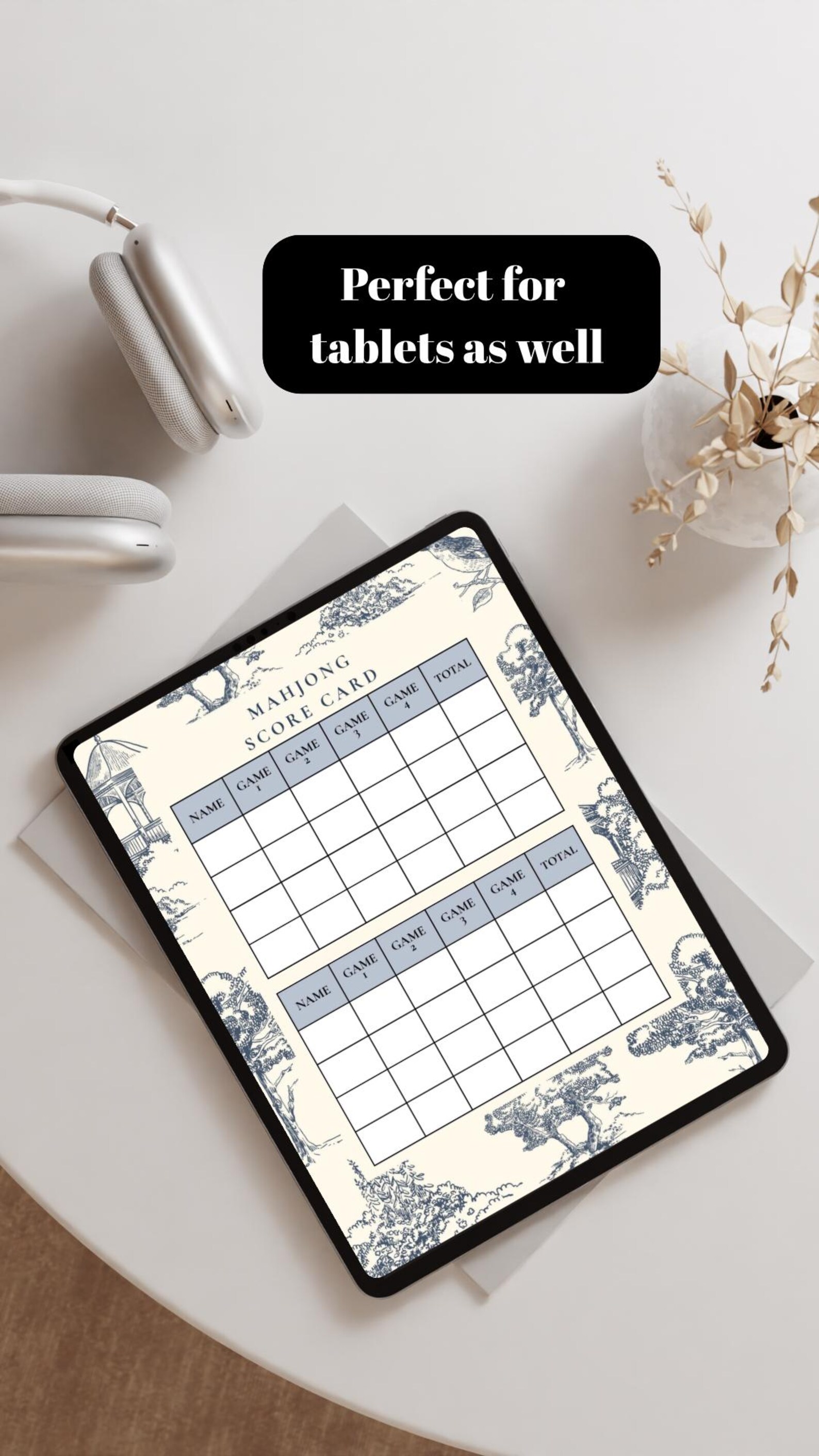 Printable Mahjong Scorecard Mahjong Score Keeper Digital Download Game ...