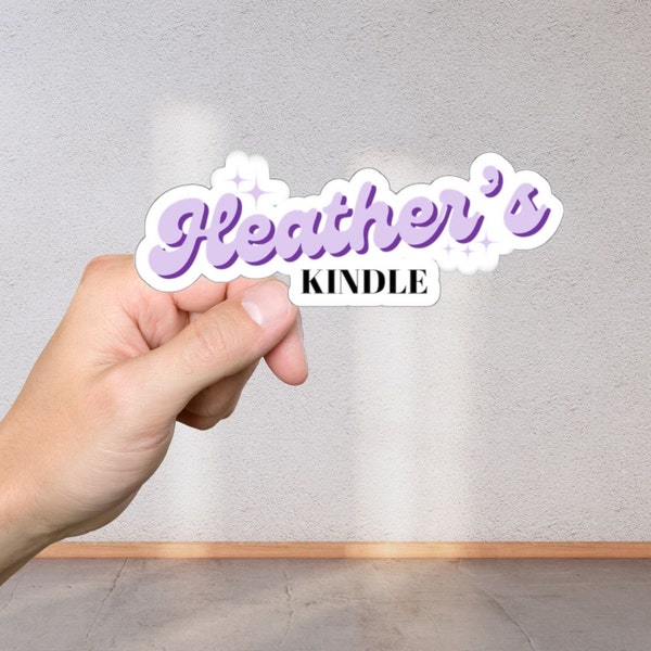 Custom Name Kindle Stickers - Etsy