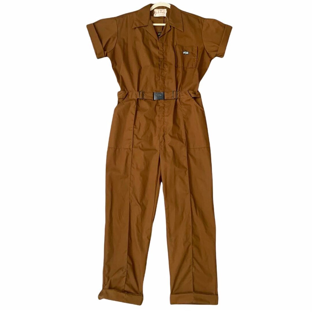 1940s 1950s Mens Brown Coveralls Jumpsuit Vintage 40s 50s Work Wear - Etsy