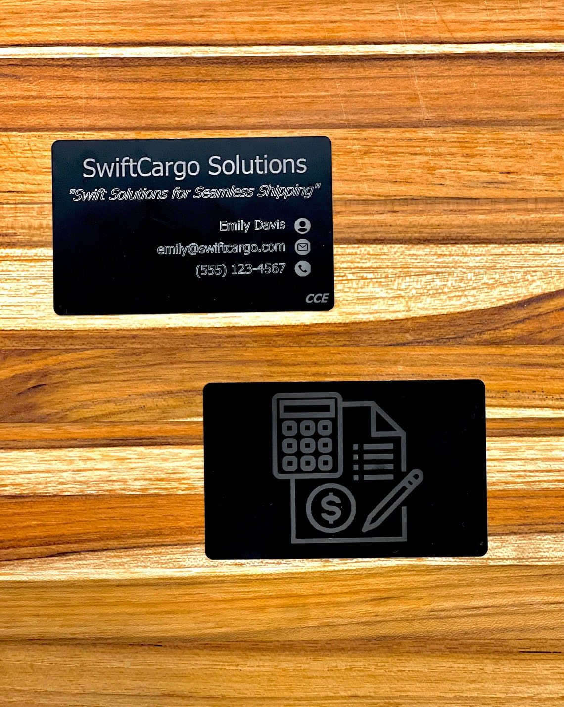 Custom Laser Engraved Metal Business Cards (two-sided) - Etsy