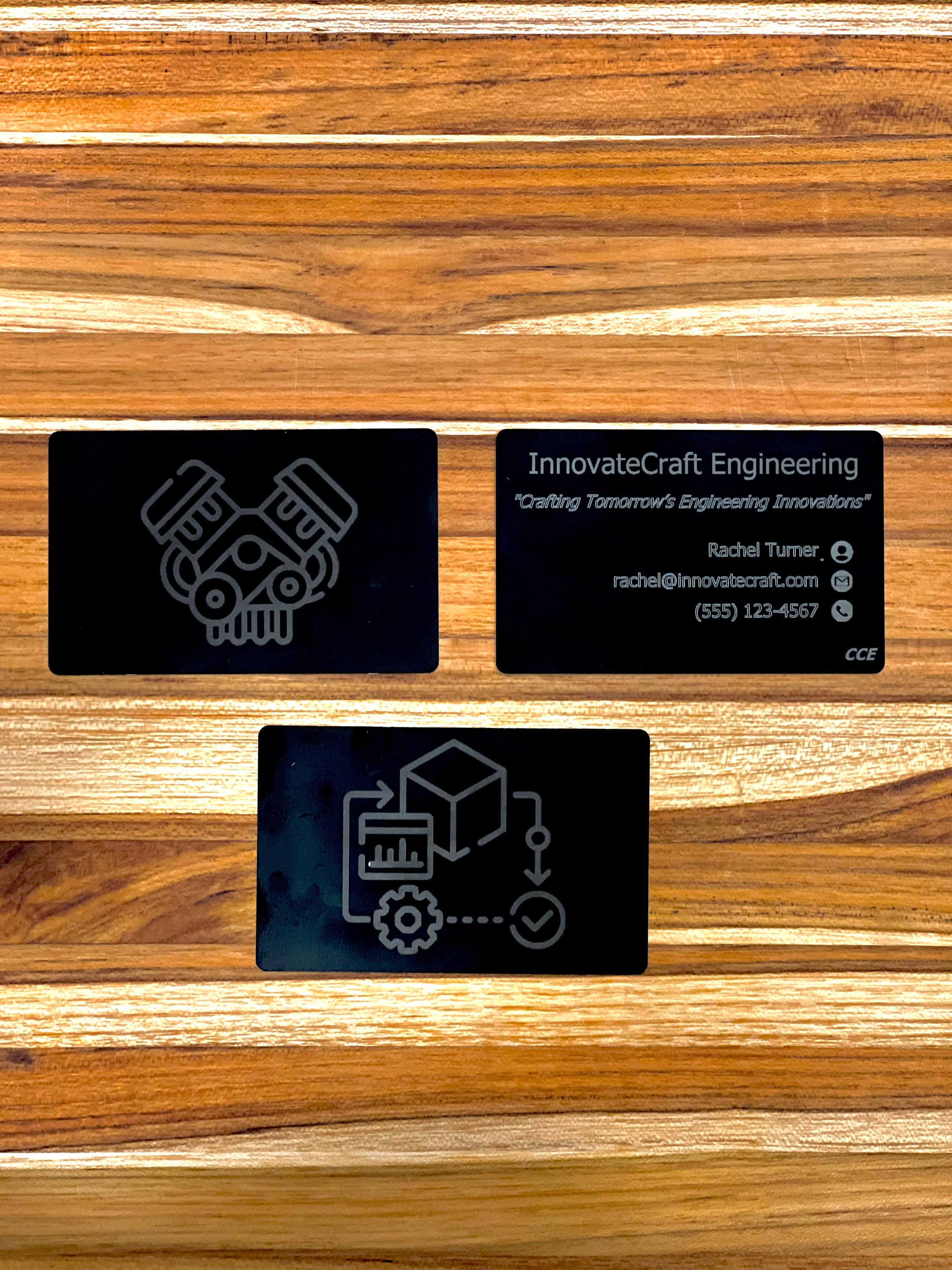 Custom Laser Engraved Metal Business Cards (two-sided) - Etsy Australia
