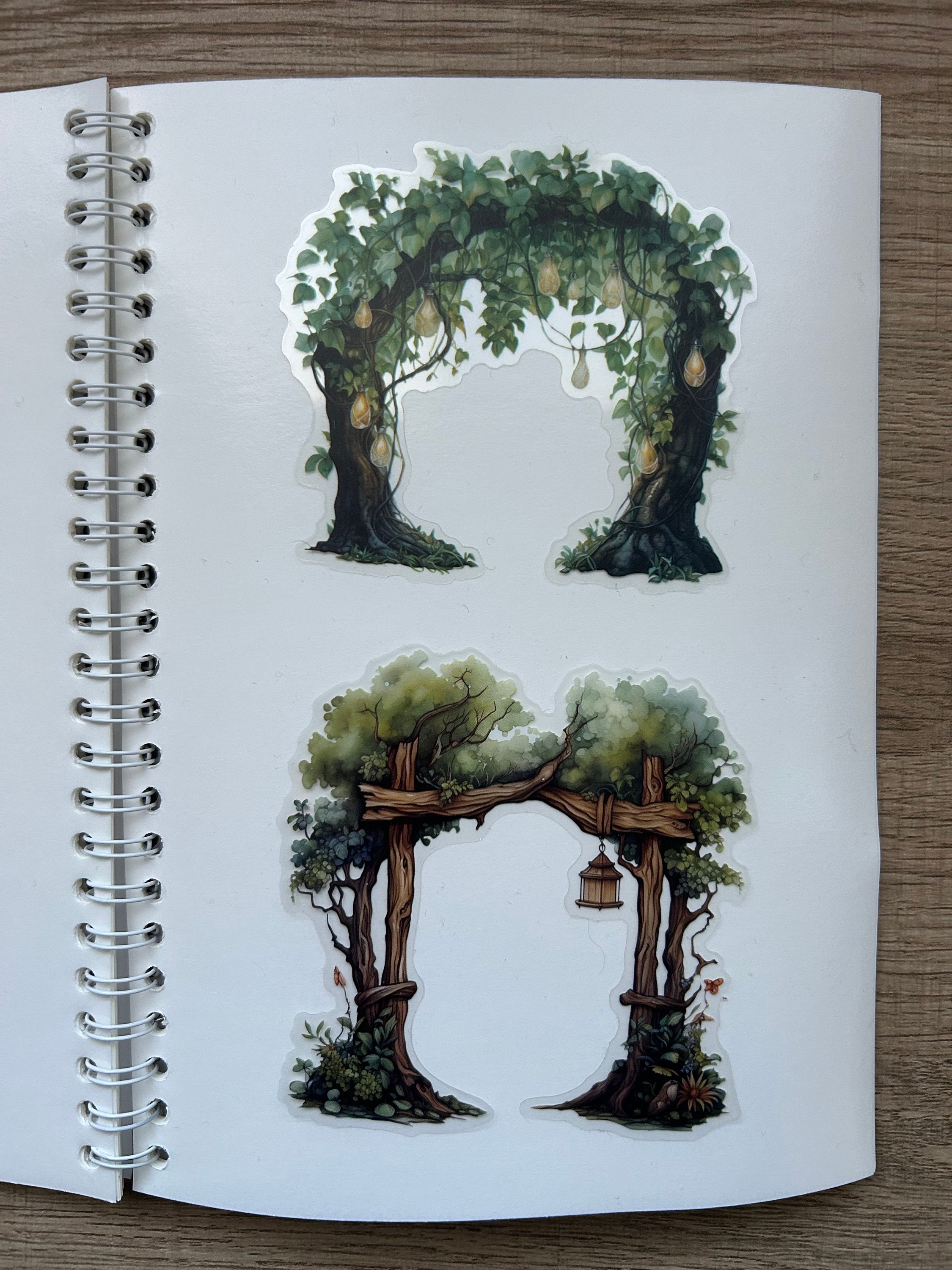 Enchanted Forest Transparent Sticker - Etsy