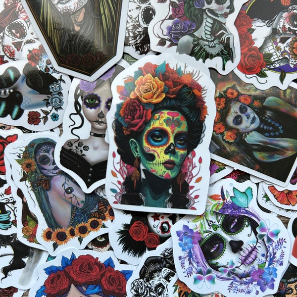 Day of the Dead Stickers - Etsy