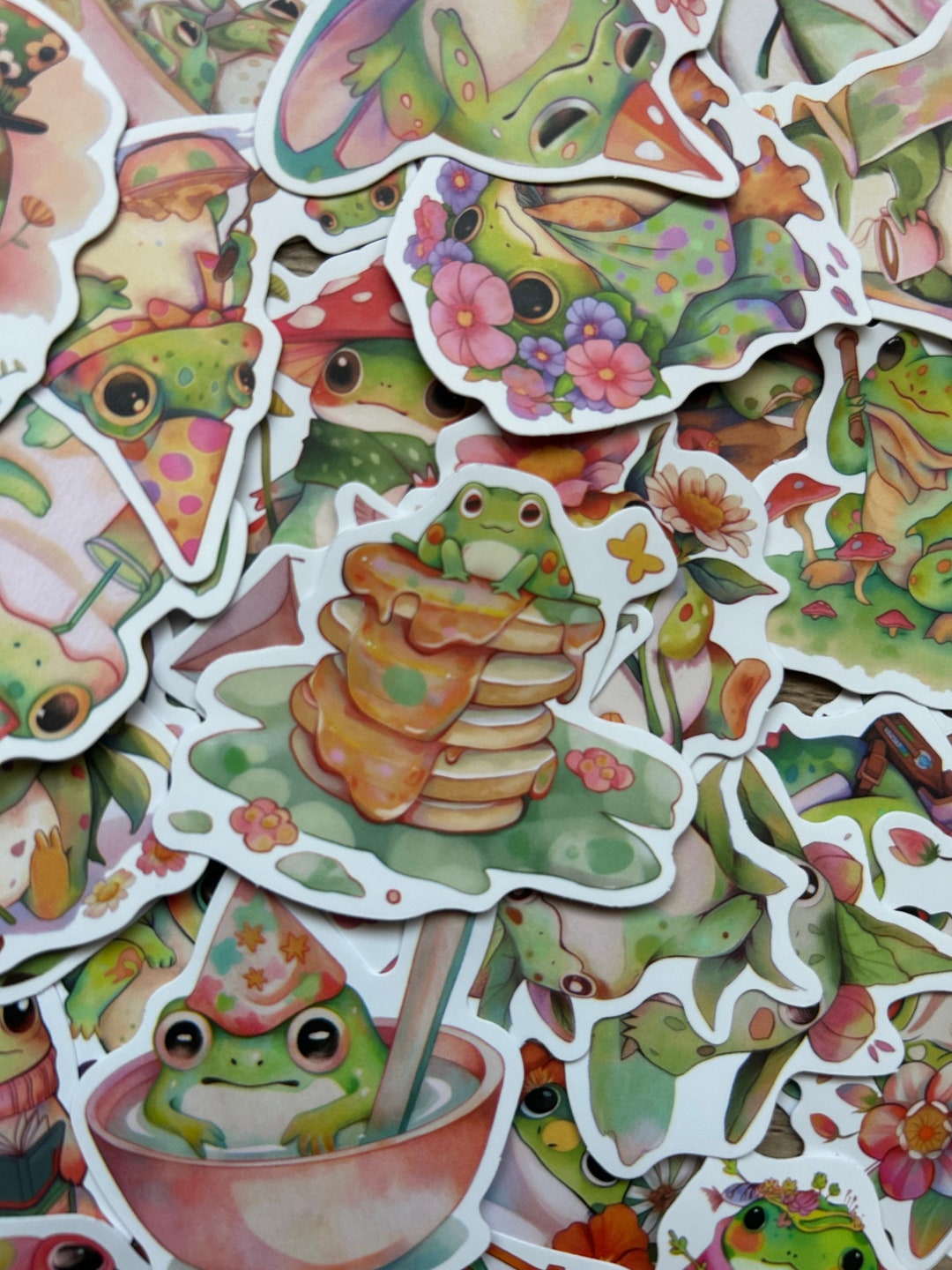 Cute Frog Vinyl Stickers - Etsy