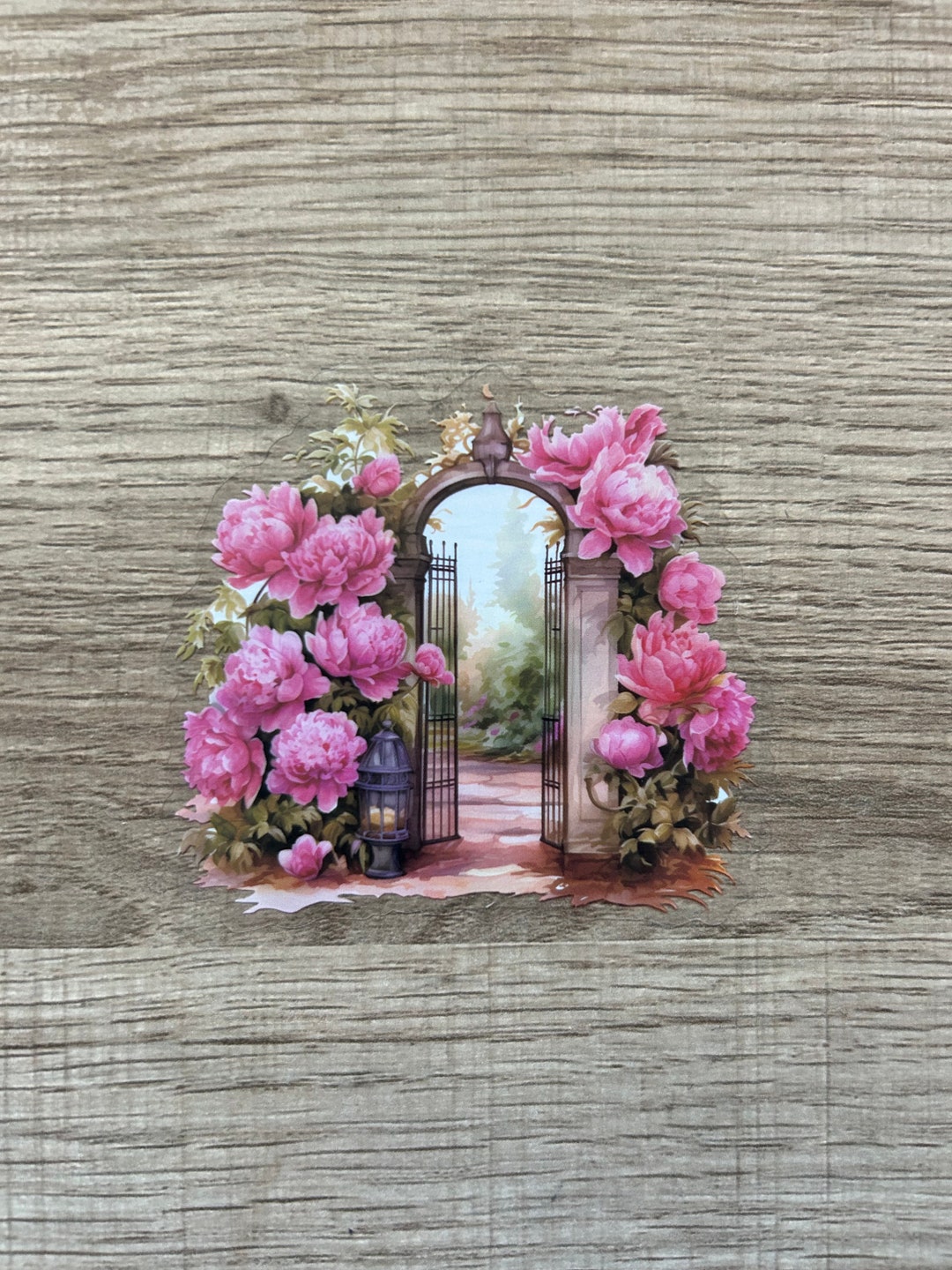 Cottagecore Gate Transparent Sticker - Etsy