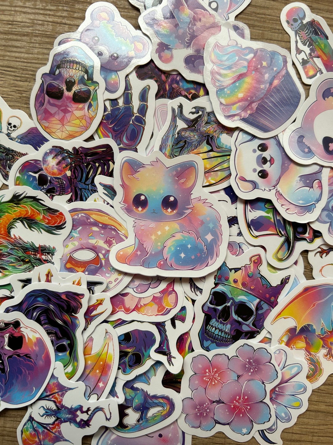Rainbow Colored Vinyl Stickers - Etsy