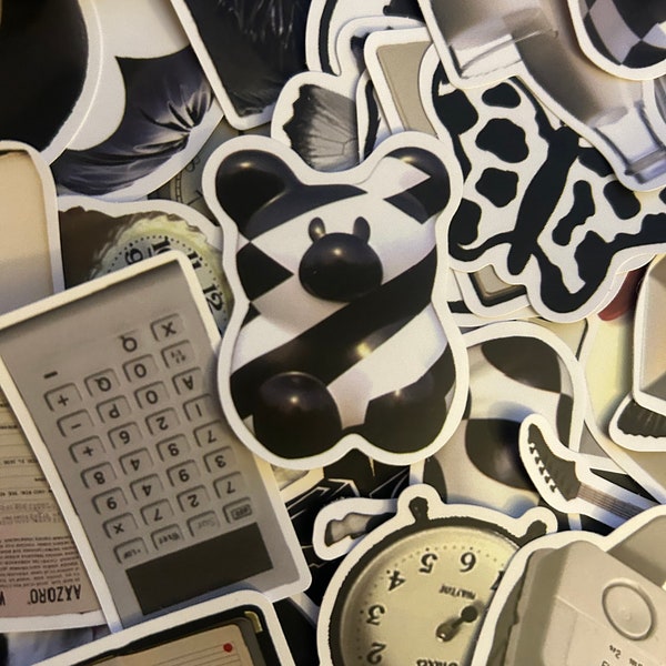 White Vinyl Stickers - Etsy