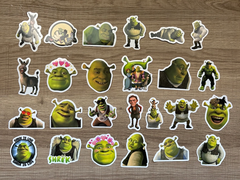 Shrek Stickers - Etsy