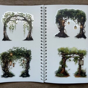 Enchanted Forest Transparent Sticker - Etsy