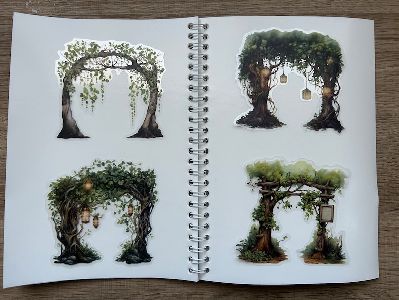 Enchanted Forest Transparent Sticker - Etsy