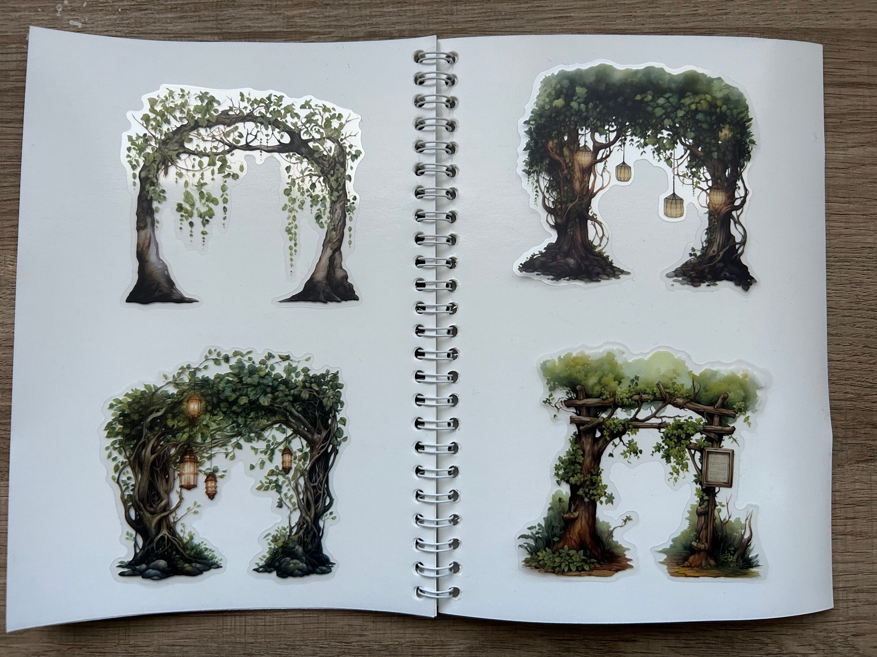 Enchanted Forest Transparent Sticker - Etsy