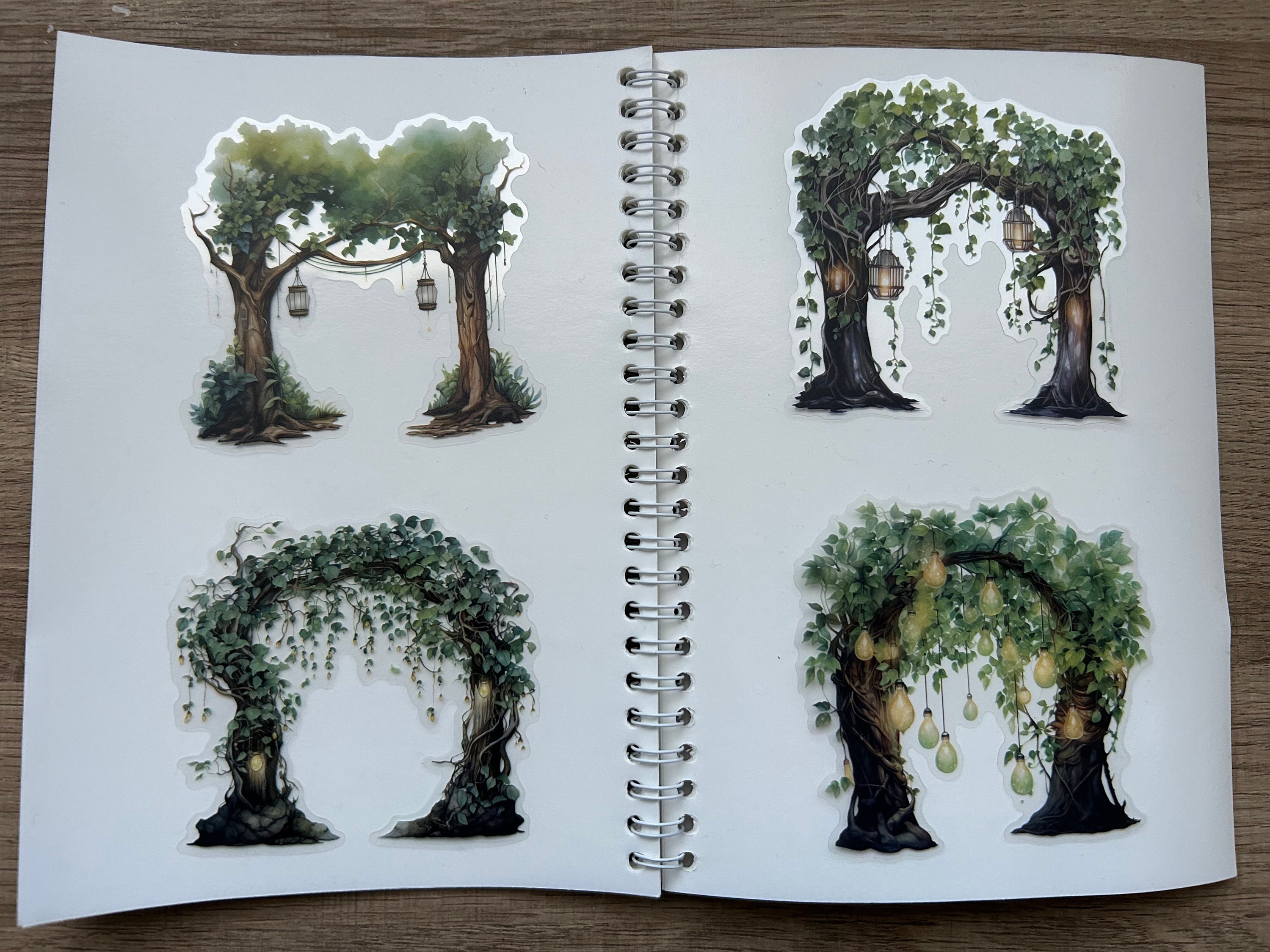 Enchanted Forest Transparent Sticker - Etsy